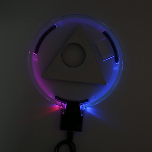 RGB Base for PS5 Vertical Stand, Horizontal LED Ambient Light Stand with 7 Color Modes for PS5 Host Game Console Gaming Stand