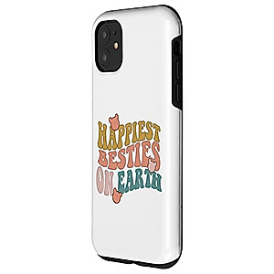 iPhone 11 Happiest Besties On Earth Cute Custom Park For Best Friends Case