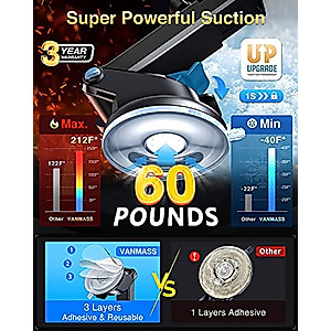 VANMASS [Upgraded] Car Phone Mount, [Strong Suction & Military-Grade] Cell Phone Holder Car Dashboard Windshield Air Vent, Handsfree Dash Stand for Universal iPhone 14 13 12 11 Pro XS Max 8 Samsung