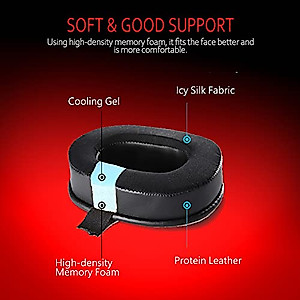 Instant-chill Replacement Earpads for Turtle Beach Stealth 700/600/520, Audio Technica ATH-M50X / M40X/M30X and Many Other Turtle Beach Headset & ATH Headphone, Cooling Gel Pads by Krone Kalpasmos