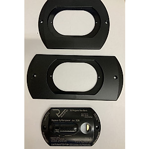 RV SAFE RVLP-2B Propane Gas Alarm - 2-Wire, Black