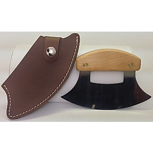 Genuine Leather Ulu Knife Quality Sheath Natural - For Inupiat Knife Only