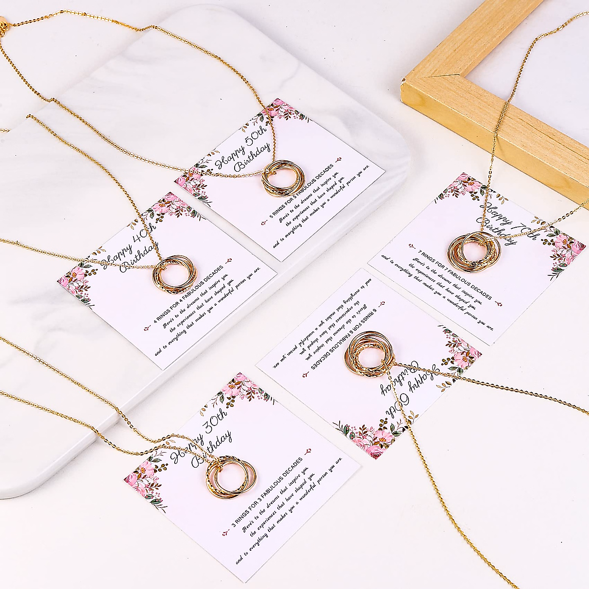 BMMYE 60th Birthday Gifts for Women, Gold Silver Necklace Circle Pendant Mothers Day Jewelry 60 Year Old Birthday Gifts Ideas for Mom Friend