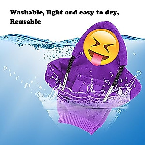 OFBAND Gear Shift Knob Cover,Automotive Interior Accessories Shift Knobs Fashionable Hooded Shirt Car Shifter Knobs Cover Trim,Universal fit Shift knob Cover Car Interior Decor Accessories (Purple)