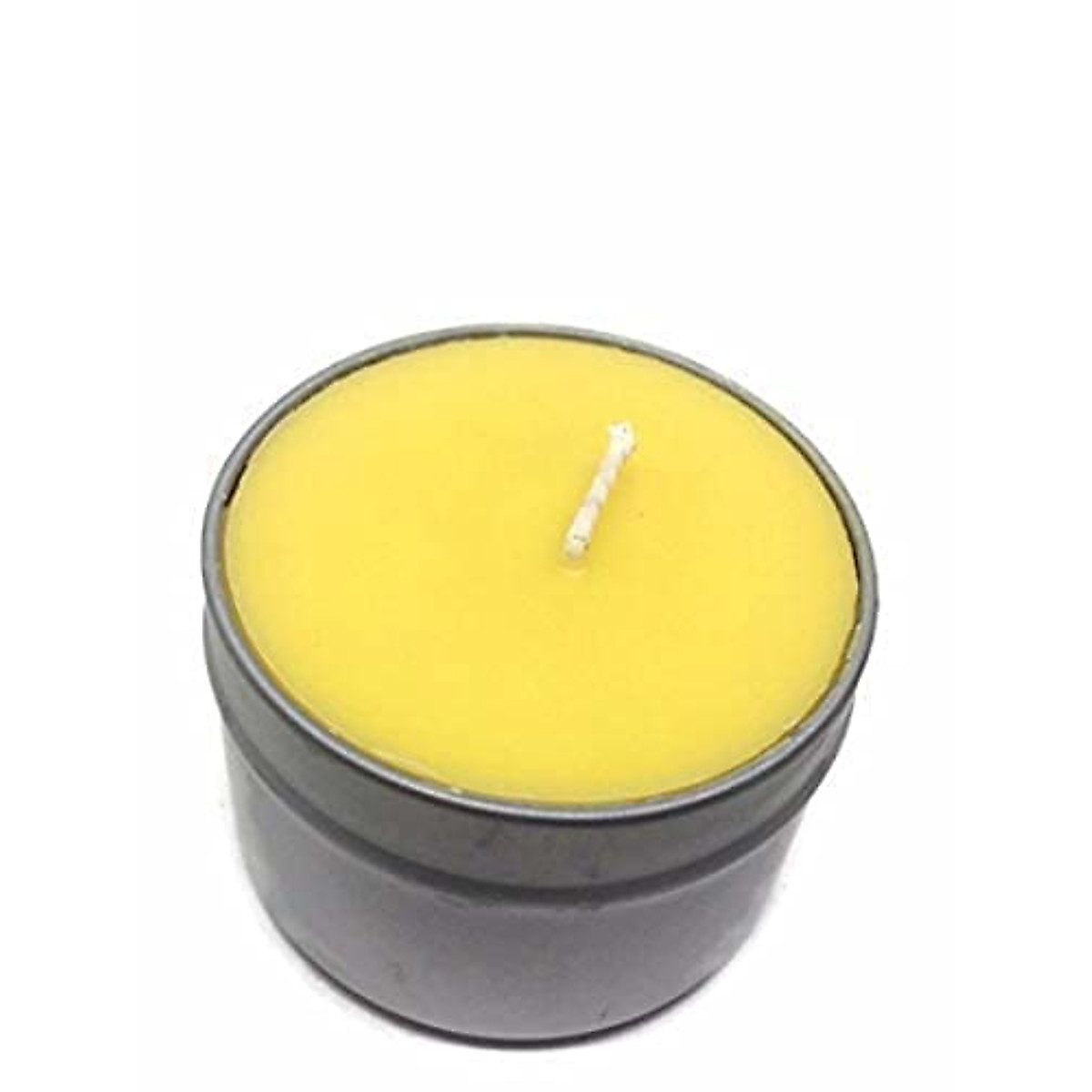 BearNaturalOrganics Handmade 100% Raw Pure Natural Eco friendly Organic Beeswax Tin Candle 2.5 oz Travel size Emergency candle