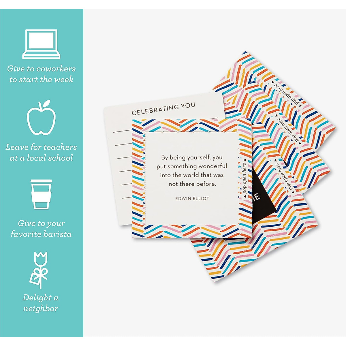 Compendium ThoughtFulls, You’re Awesome – 30 Pop-Open Cards, Each with a Different Inspiring Message Inside