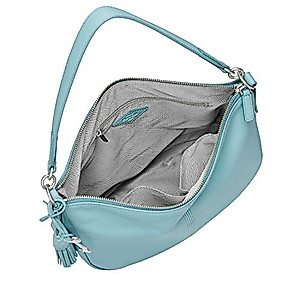 Fossil Women's Jolie Leather Hobo Purse Handbag, Turquoise