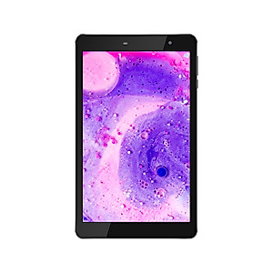 HYUNDAI HYTab Plus 8LB1, 8" HD IPS, Android 11, Quad-Core, 3GB/32GB, 2MP/5MP, 4000mAh, Data-Only for T-Mobile or AT&T – Includes Screen Protector and Clear Case - Black