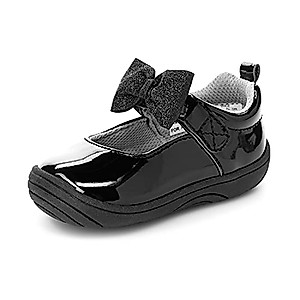Stride Rite 360 Baby Girls Gracie Mary Jane Flat, Black, 3 Infant US