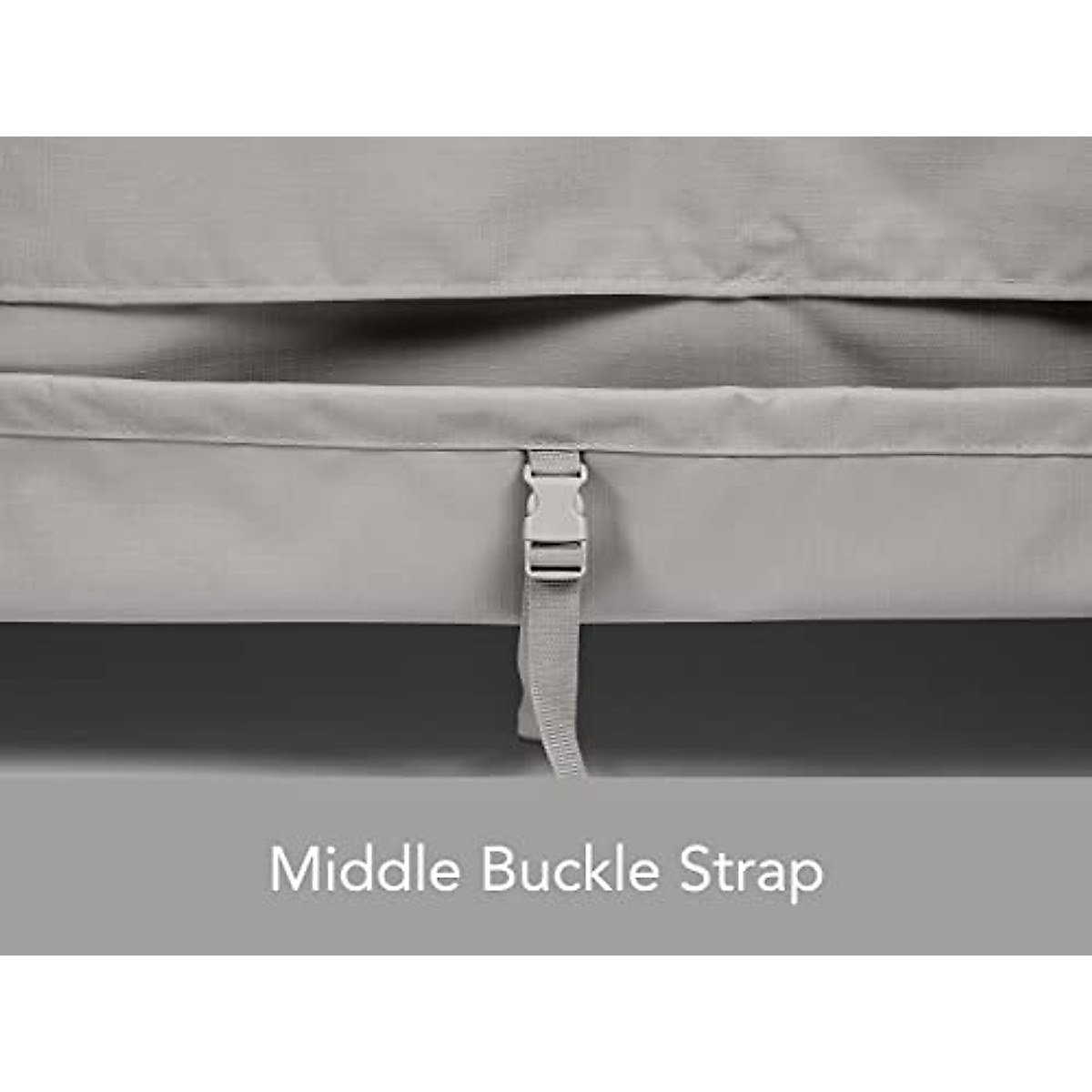 Covermates Grill Cover - Heavy-Duty Polyester, Weather Resistant, Drawcord Hem, Grill and Heating-Ripstop Grey