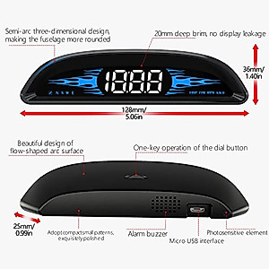 Universal Digital GPS Speedometer Car HUD Head Up Display Multifunction GPS Speed Meter White 0