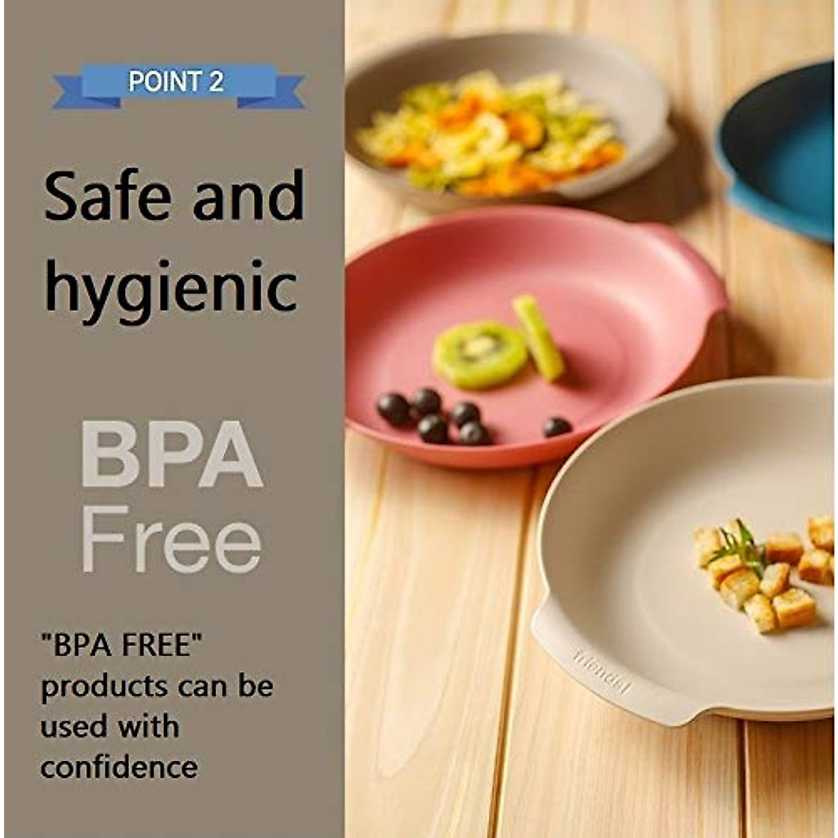 Nineware Friends Pasta Bowl 2p Set, Ivory+Gray 2p 1 Set, Dish Washer, Microwave Available, BPA Free, Stylish Color