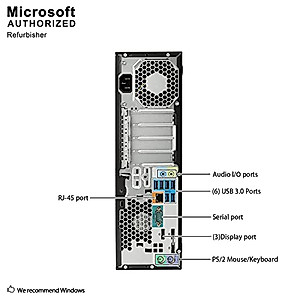 HP Z240 Small Form Factor Worksation, Intel Quad Core i5-6500 up to 3.6GHz, 16G DDR4, 512G SSD, WiFi, BT 4.0, DVD, Windows 10 Pro 64 Bit-Multi-Language Supports English/Spanish/French(Renewed)