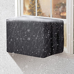 Window Air Conditioner Insulation Cover for Outside Unit, Outdoor Dust-Proof and Waterproof Window AC Cover, 3 Layers of Insulation, 21.1"L × 15"H × 16"D