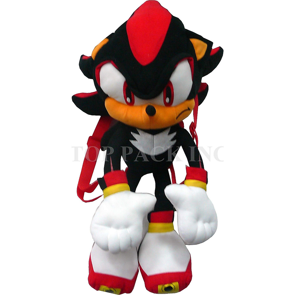 Sonic The Hedgehog Doll Plush Backpack - Shadow Backpack Black (24 Inch)