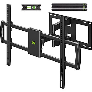USX MOUNT Full Motion TV Wall Mount for 42-90 inch TV, Wall Mount TV Bracket with Articulating Swivel Tilt, Hold TV up to 150lbs, Max VESA 600x400mm