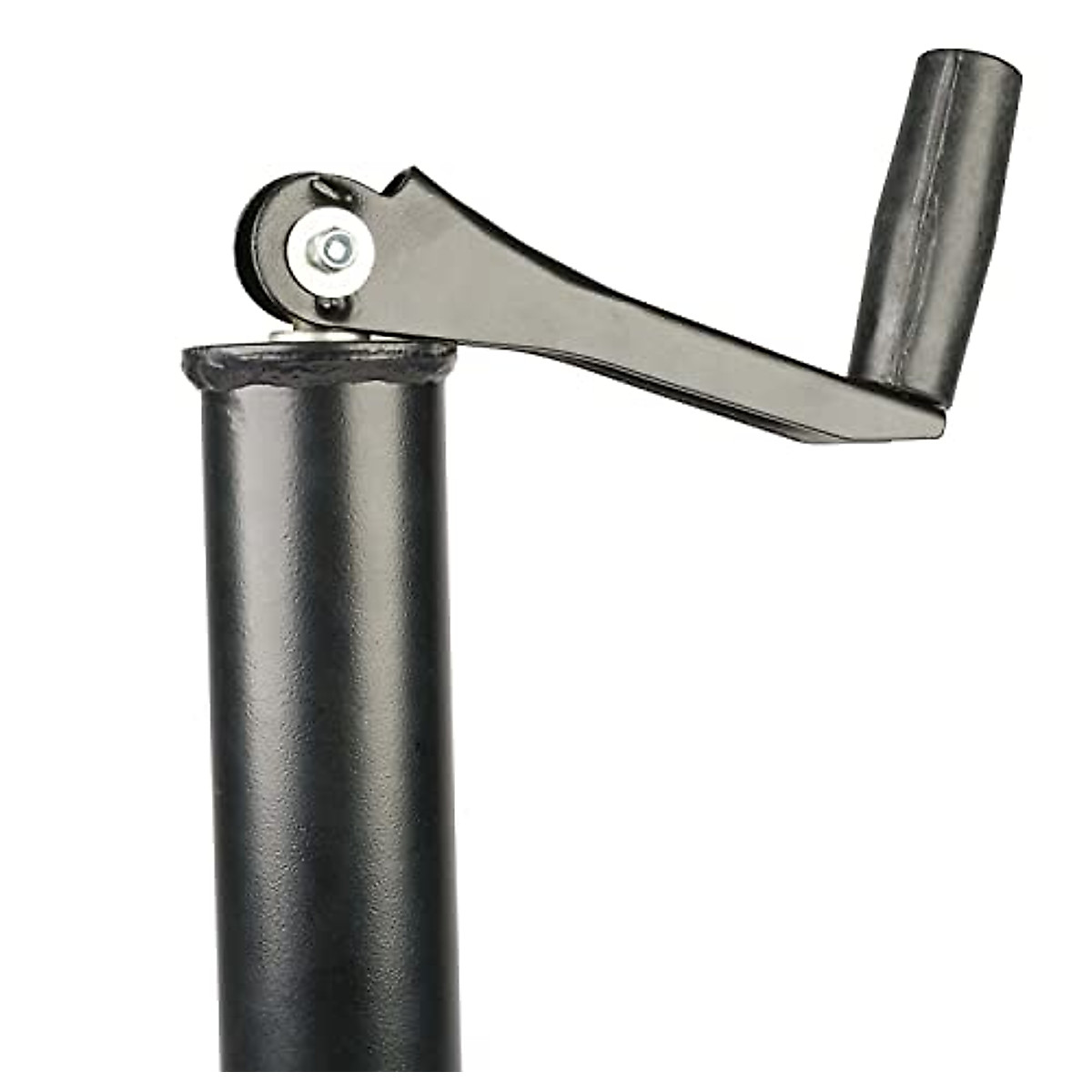 Mytee Products A Frame Trailer Jack - 2000 lbs Capacity, Black | Heavy-Duty Top Wind Tongue Jack - Ideal for RV, Utility, Boat & Marine Trailers