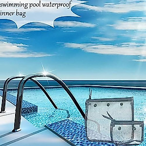 FARRJO Clear Waterproof Insert Pouch for Bogg Bag Travel Organizer Storage for Bogg Bag Hanging Bag for Bogg Bag (1PC（Set of 2）)