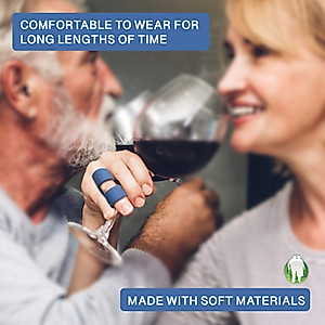 Simply Seniors Finger Splints - Set of 2 Splints & 2 Sleeves - Pain & Arthritis Relief - Brace for Trigger, Mallet & Broken Finger - Fits Index, Middle, Ring - Adjustable Support for Injury & Sprain