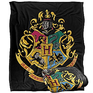 Harry Potter Hogwarts Crest Officially Licensed Silky Touch Super Soft Throw Blanket 50" x 60"