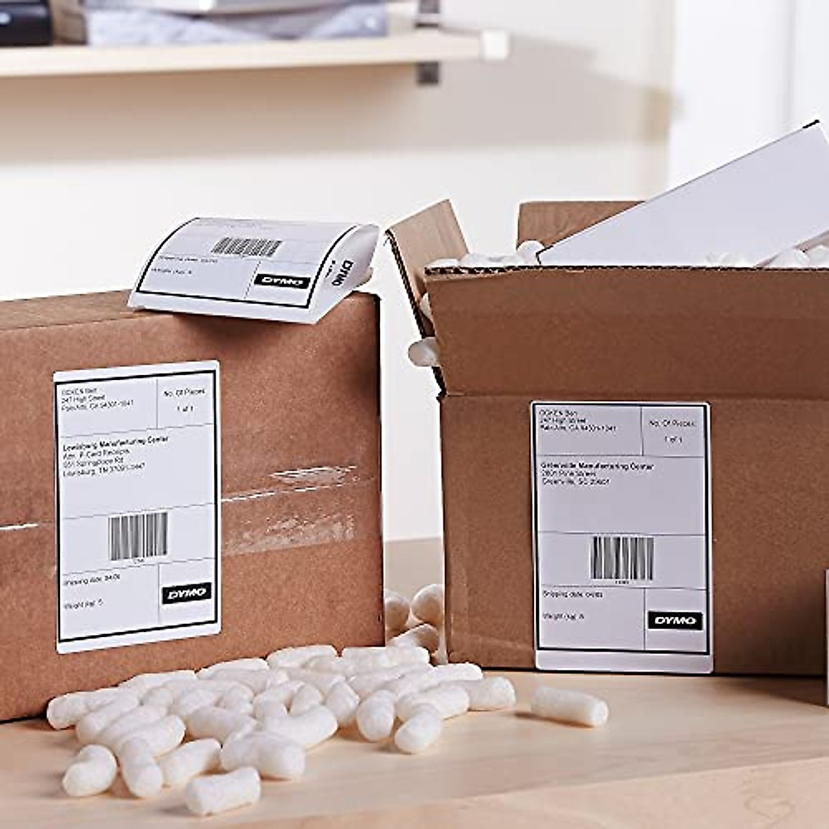 Dymo 1744907 Labelwriter Shipping Labels, 4 X 6, White, 220 Labels/Roll