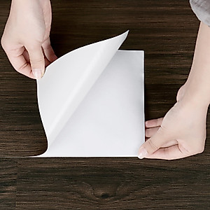 Wallercity 6"x36" 4PCS Vinyl Flooring Peel and Stick Floor Tile Bathroom Deep Brown Wood Grain Plank Self Adhesive Stick on Floor Tile Waterproof Removable Flooring Sheets for Kitchen Bedroom Basement