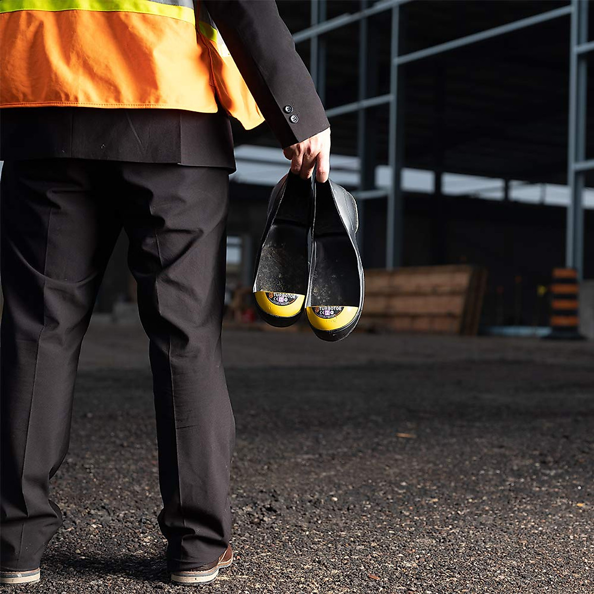 Impacto TurboToe Molded Safety Steel Toe Caps - Black , Medium (8-9 M / 10-11 W) - TT M