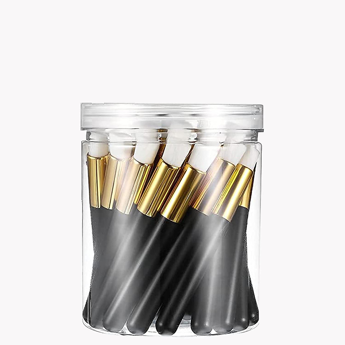 Dpolla 30 Pieces Lash Shampoo Brush for Nose Pore,Peel Off Blackhead Brush Remover Tool,Facial Cleansing Brushes,Eyelash Extensions Cleansing Brush Washing Brush(Black,5.5 inch)