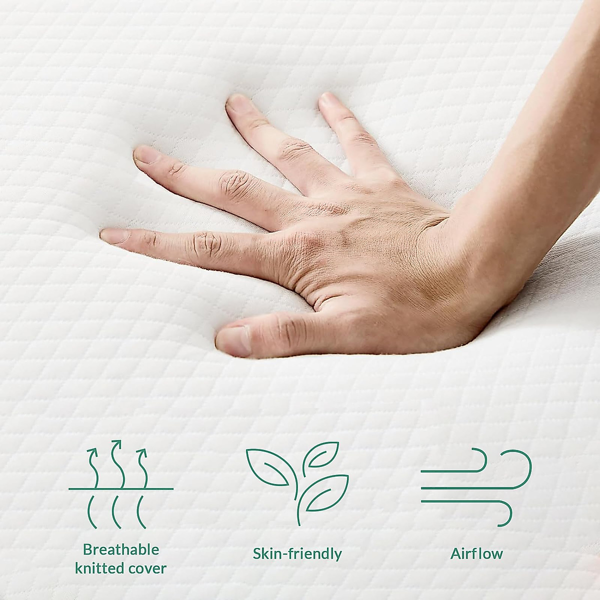 Airdown Tri-Fold Memory Foam Mattress, 4 inch Queen Folding Mattress with Washable Cover, Foldable Mattress Portable for RV Camping, Guest Mat, Easy Storage, 80"×60"×4"