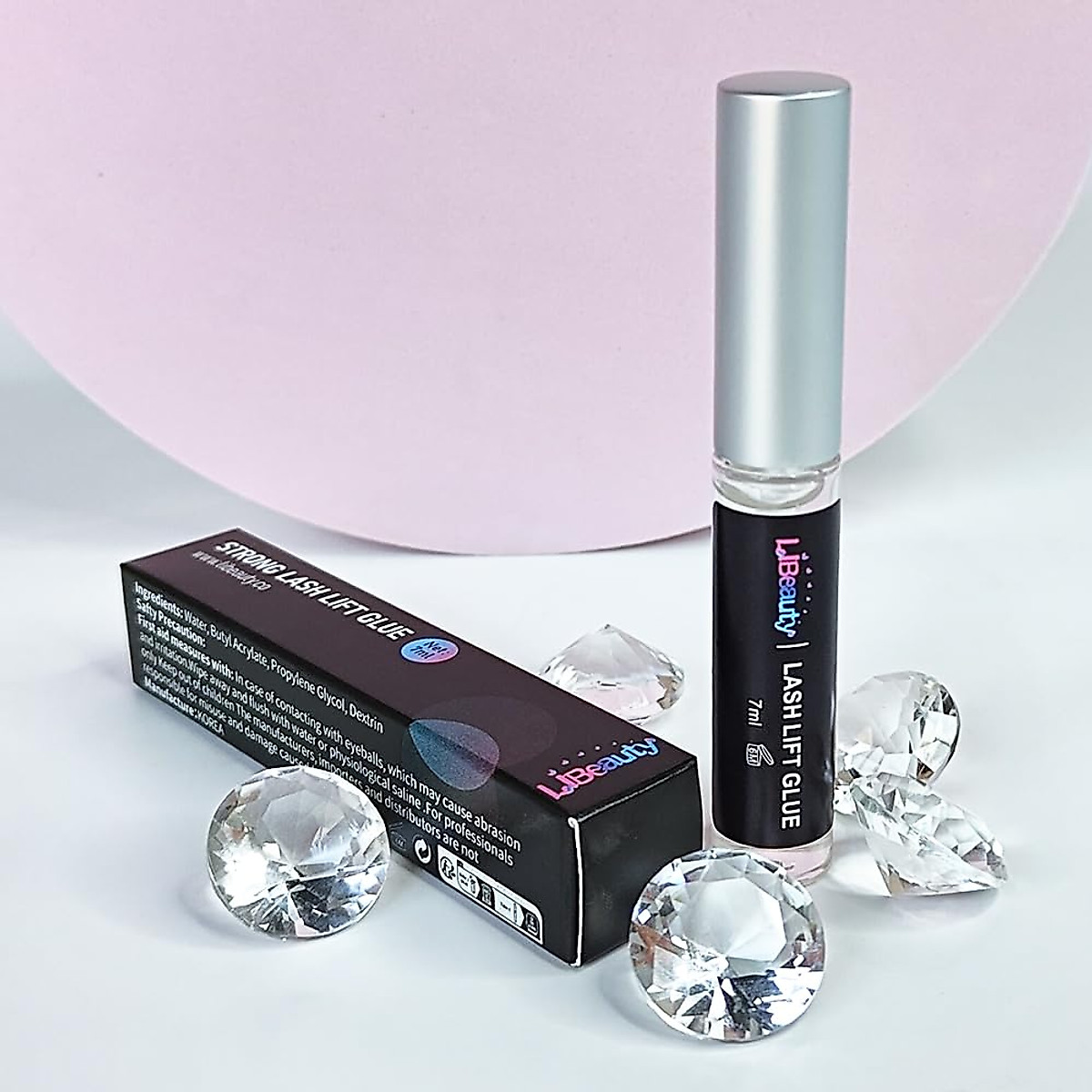 Libeauty Lash Lift Glue, Eyelash Adhesives, Eyelash Perm Glue Strong Sticky Eyelash Lifting Glue for Lash Perming or False Eyelashes Dissolves Quickly in Water