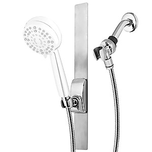 Waterpik Magnetic Slide Strip Accessory Kit, Chrome - For Handheld Shower Heads (not included) - Height Adjustable