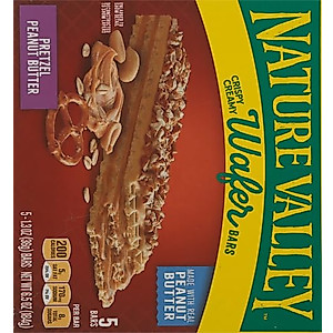 Nature Valley Wafer Bars, Pretzel Peanut Butter, 1.3 oz, 5 ct