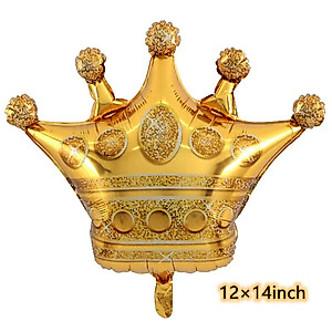 40 inch Red Crown Number 1 Balloon ，Giant Large Aluminum Film Number 1 Balloon ，1st Birthday Decoration Balloons ，Children's Birthday Party Baby Shower Decoration Supplies (red 1)