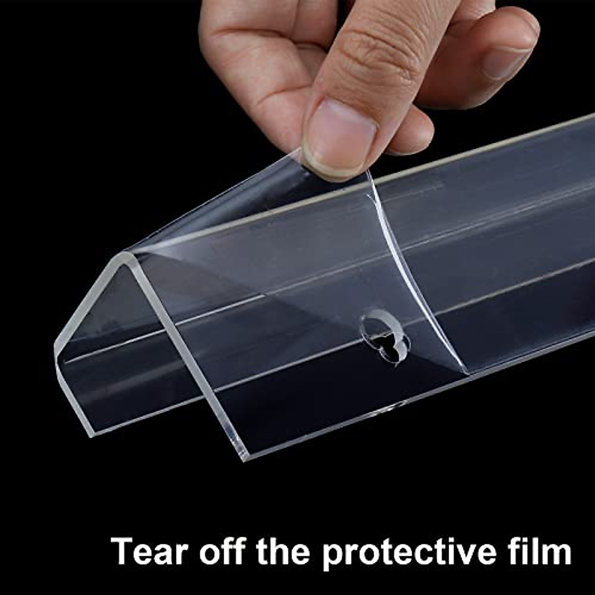 Fasmov 6 Pack 15 Inch Acrylic Floating Bookshelf, Invisible Wall Bookshelves for Kids Room, Living Room, Office, Bedroom, Bathroom, Kitchen