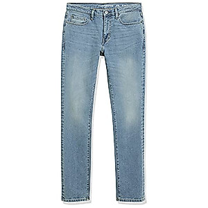 Amazon Essentials Men's Skinny-Fit Stretch Jean, Light Wash, 35W x 30L