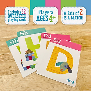 Peaceable Kingdom Alphabet Bingo and Alphabet Go Fish Educational Games for Kids