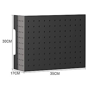 LXBAMKEA Water Heater Pipeline Blocking Plate, Kitchen Pegboard Organizer Kit, Gas Pipe Shielding Cover, Wall Mount Display Panel for Home Office Bathroom Garage, Storage Rack((W x D x H) 35x17x30CM)