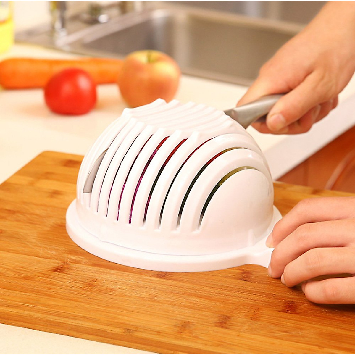 Bowl Maker | Easy Fruit Vegetable Cutter Bowl Fast Salad Slicer