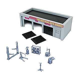 Outland Models Scenery for Model Cars Auto Service Shop & Accessories 1:64 S Scale