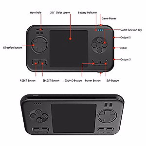 Generic Brands Portable Handheld Game Console and Power Bank, Retro Game Console with Built in Games 416, Classic Video Game Console for Kids Adult
