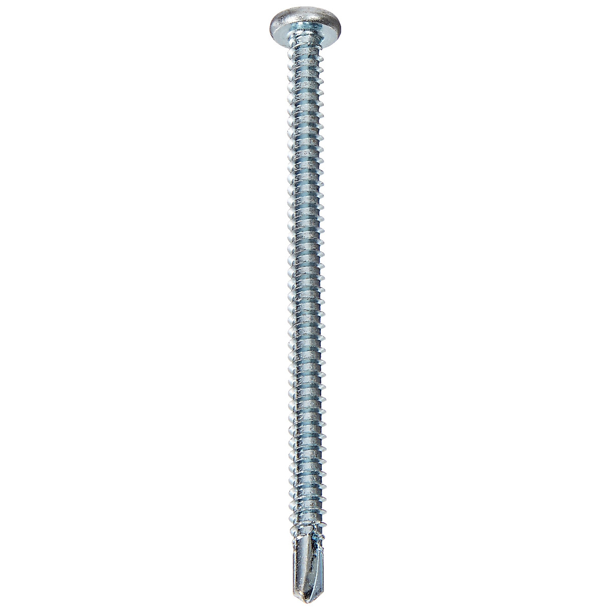 Small Parts 1048KPP Steel Self-Drilling Screw, Zinc Plated Finish, Pan Head, Phillips Drive, #3 Drill Point, #10-16 Thread Size, 3" Length (Pack of 50)