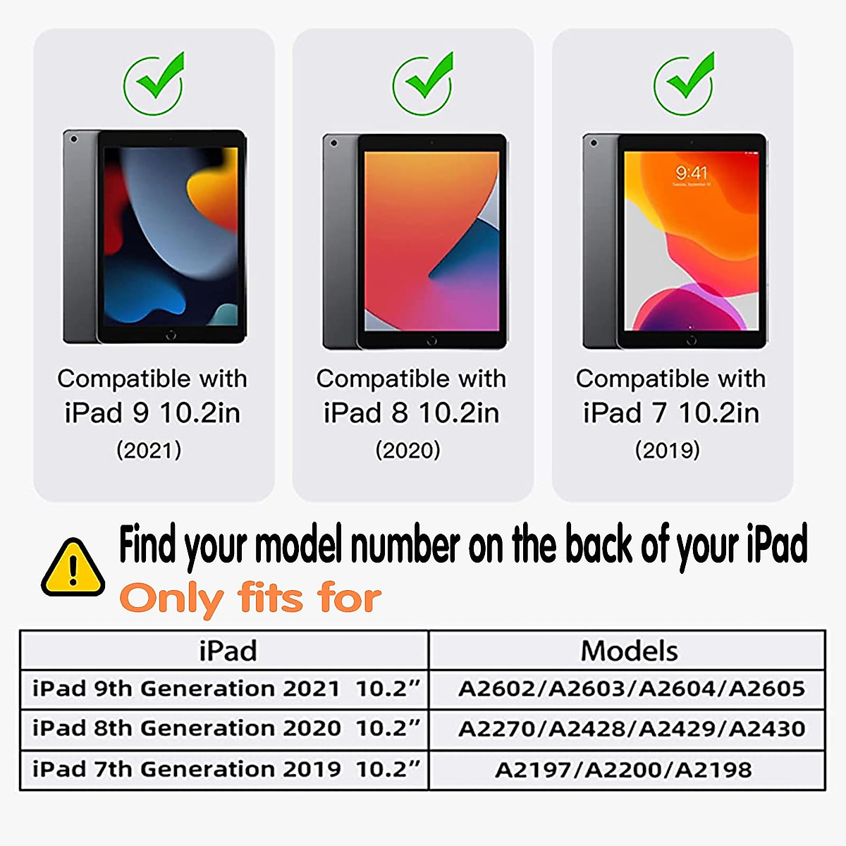 Stweap Case for iPad 9th/8th/7th Generation-Built-in Screen Protector,with Pencil Holder&360°Rotating Hand Strap,Shoulder Strap,Case for iPad 10.2 inch 2021-2019(Black)