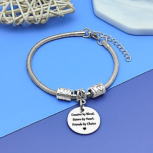 Cousin Gift Jewelry Bracelet Stainless Steel Christmas Gift for Cousin Birthday Gift Idea Long Distance Relationship Gift for Cousin Jewelry Gift for Women Going Away Gift Graduation Gift for Cousin