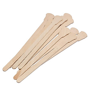 50 Pieces Wooden Wax Applicator Sticks Wooden Wax Applicator Sticks Spatulas Wooden Waxing Craft Sticks Spatulas Wooden Spatulas Applicator for Eyebrow Nose Face Body Hair Removal
