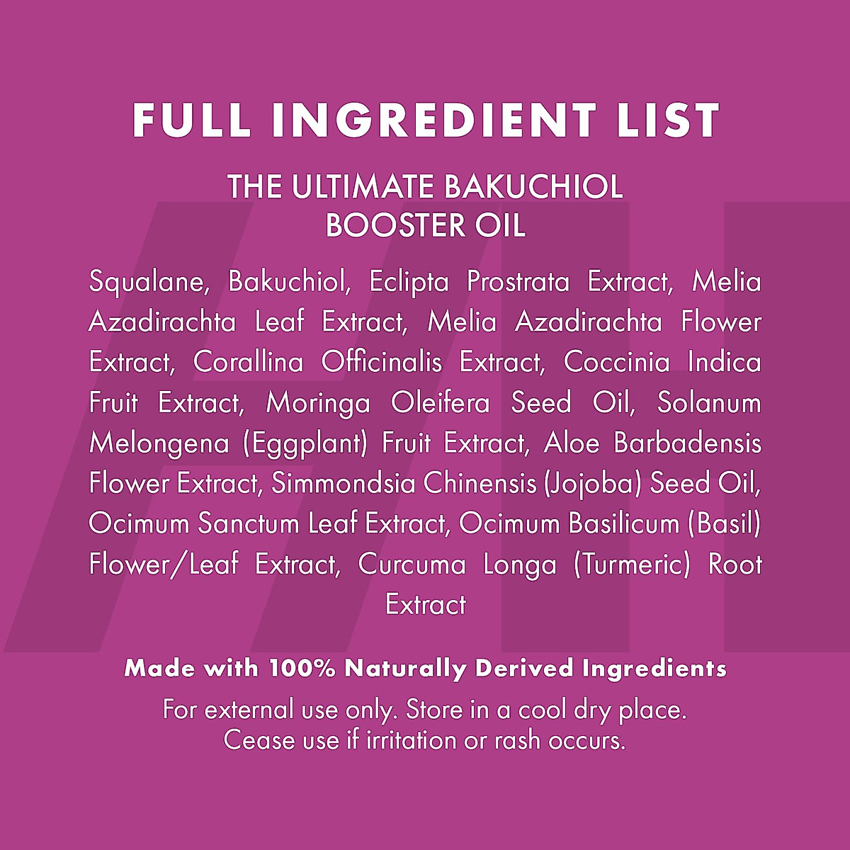 Handmade Heroes 2% Bakuchiol Booster Oil with Sugarcane Squalane, All Natural Retinol Alternative For Radiant and Line Smoothing 0.75oz