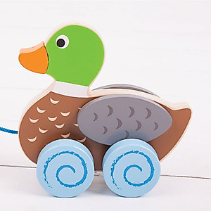 Bigjigs Toys Wooden Duck Pull Along Toy