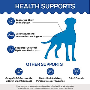 Innovet Pet Products Wild Alaskan Salmon Oil With Hemp Oil for Dogs & Cats–16oz Omega 3 6 Fish Oil Supplement, Supports Hip & Joint Function Natural EPA & DHA Fatty Acids for Shiny Coat & Healthy Skin