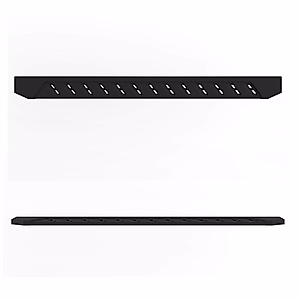 Ziruiautopart 7 inch Texture Black Heavy Duty Running Board Compatible for 2015-2023 Ford F150 Super Crew Cab, 2017-2023 Ford F250 F350 Super Duty Super Crew Cab Side Step Nerf Bar