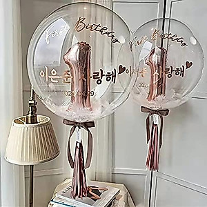 Clear Balloons for Stuffing, 15 Pack Wide Neck Pre Stretched Fillable BoBo Balloons for Stuffing EFAY