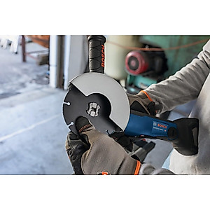 BOSCH GWX18V-50PCN 18V X-LOCK EC Brushless Connected-Ready 4-1/2 In. – 5 In. Angle Grinder with No Lock-On Paddle Switch (Bare Tool), Black,blue,grey